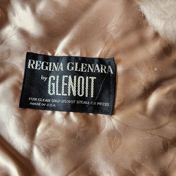 Glenoit | Jackets & Coats | Vtg Fur Mink Pale Taupe Stole Capelet Cape ...